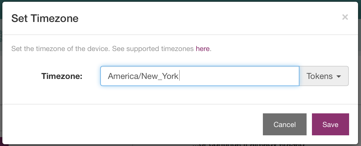 Set Timezone – GroundControl