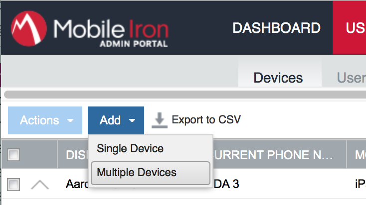 Assigning Devices to Users in MobileIron – Mobile Access Management