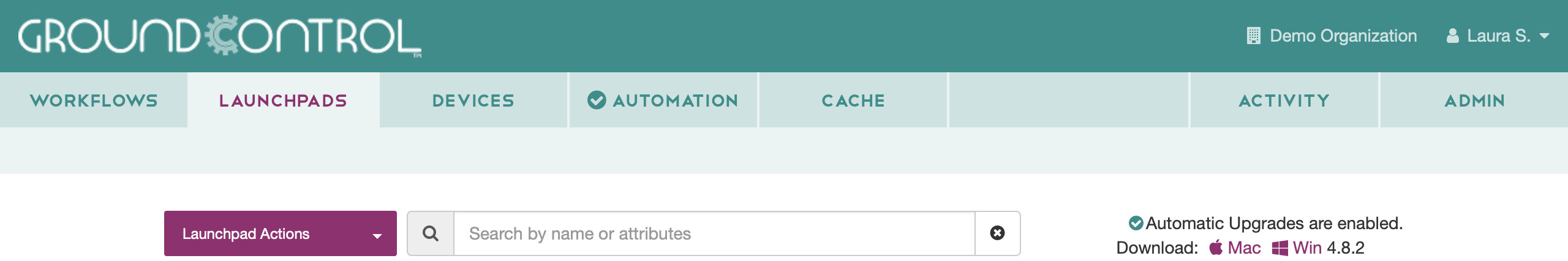 Launchpad List – GroundControl