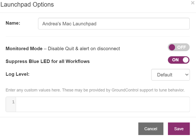 Launchpad Details – Mobile Access Management