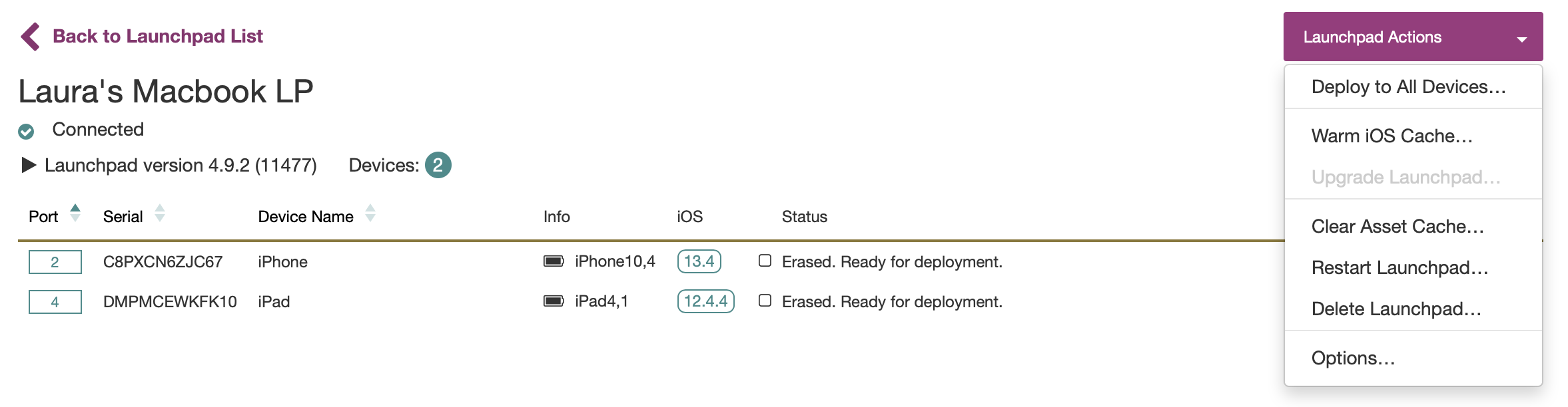 Launchpad Details – GroundControl