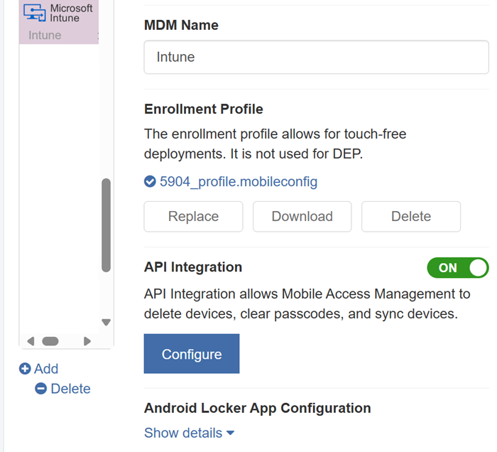 MDM Integration: Microsoft Intune – Mobile Access Management