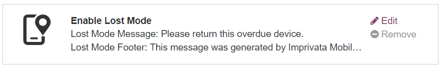 Enable or Disable Lost Mode – Mobile Access Management