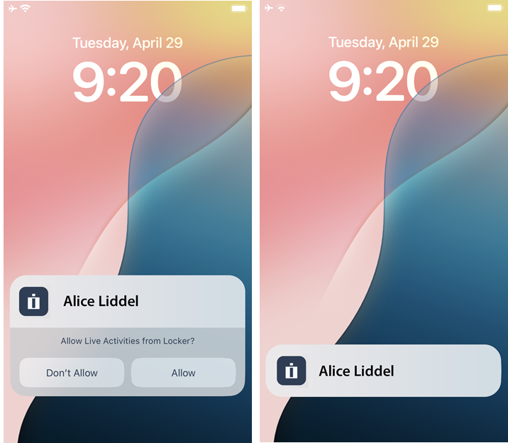 Configure Personalized Lock Screen using Live Activities – iOS – Mobile ...